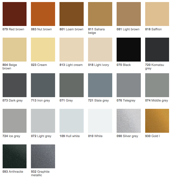 Wrap 'N Graphics Vinyl Color Chart