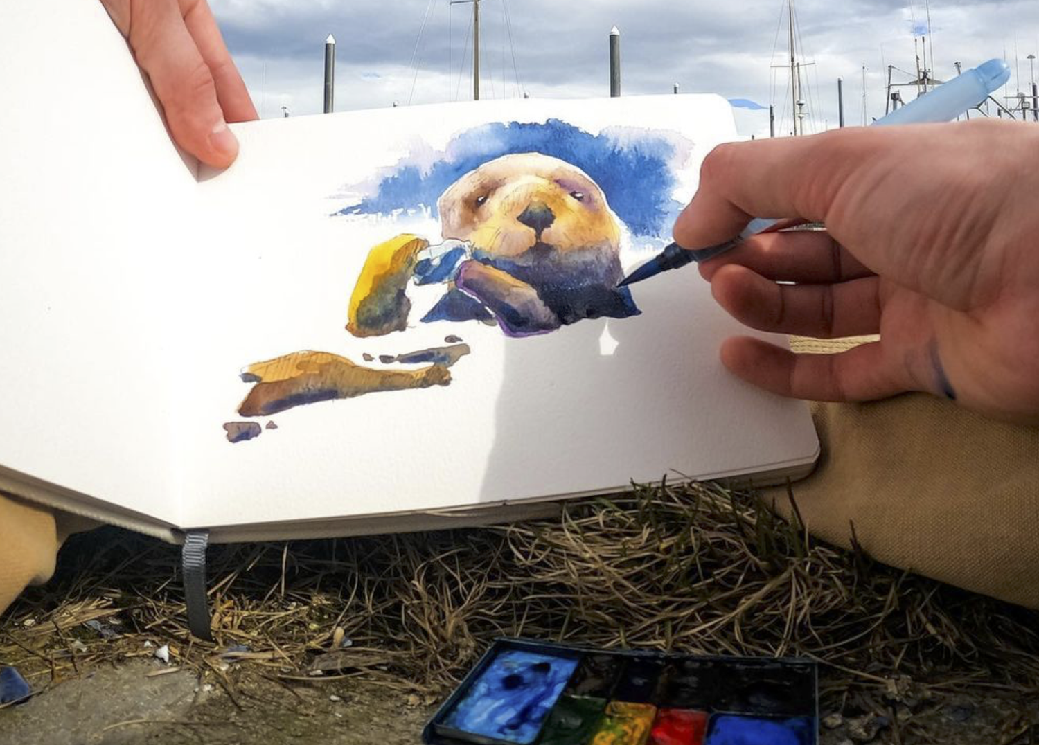 Sketching and Filming The Drive To Seward Alaska — Trailbound Sketches