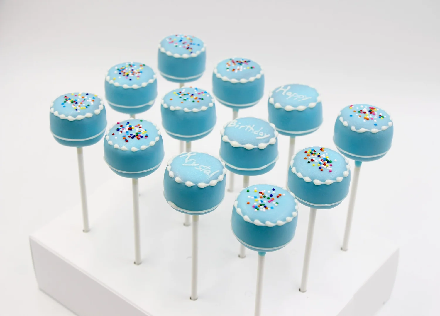 Blue Baby Shower Cake Pops