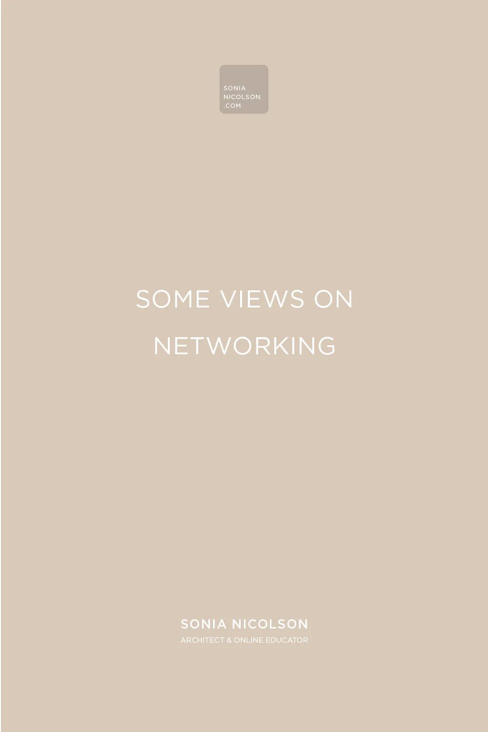 Some Views On Networking (internationally) — Sonia Nicolson