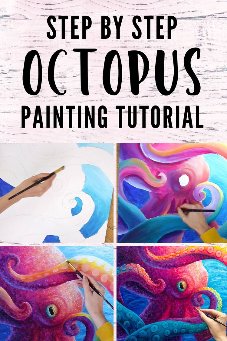How to Paint an Octopus in Acrylics — Doodle and Stitch