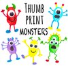 Thumb Print Monsters — Doodle and Stitch