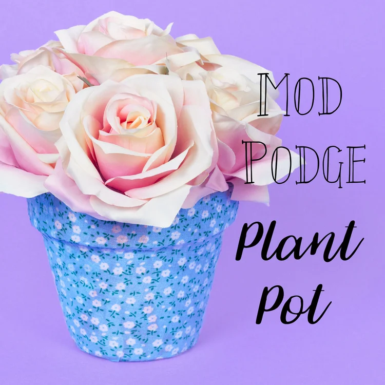 DIY Mod Podge Plant Pot — Doodle and Stitch