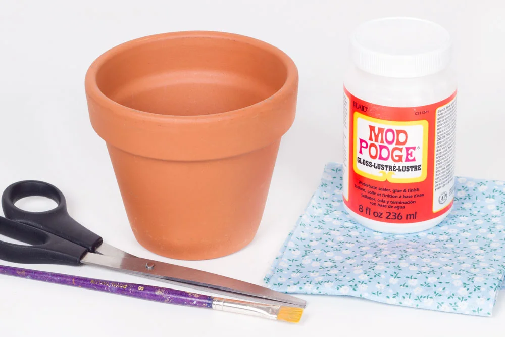 DIY Mod Podge Plant Pot — Doodle and Stitch