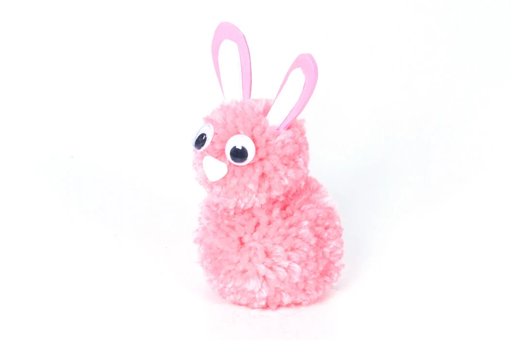 Bunny and Chick Easter Pom Pom Craft — Doodle and Stitch