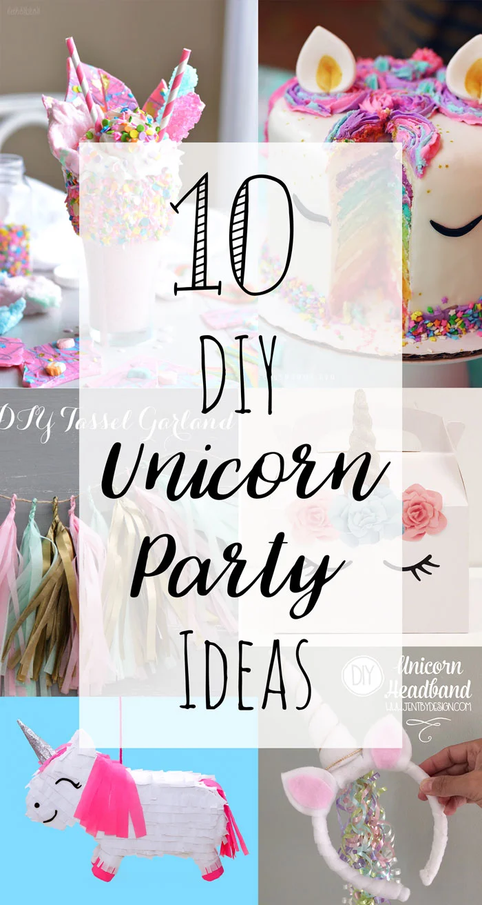 10 DIY Unicorn Party Ideas Doodle And Stitch