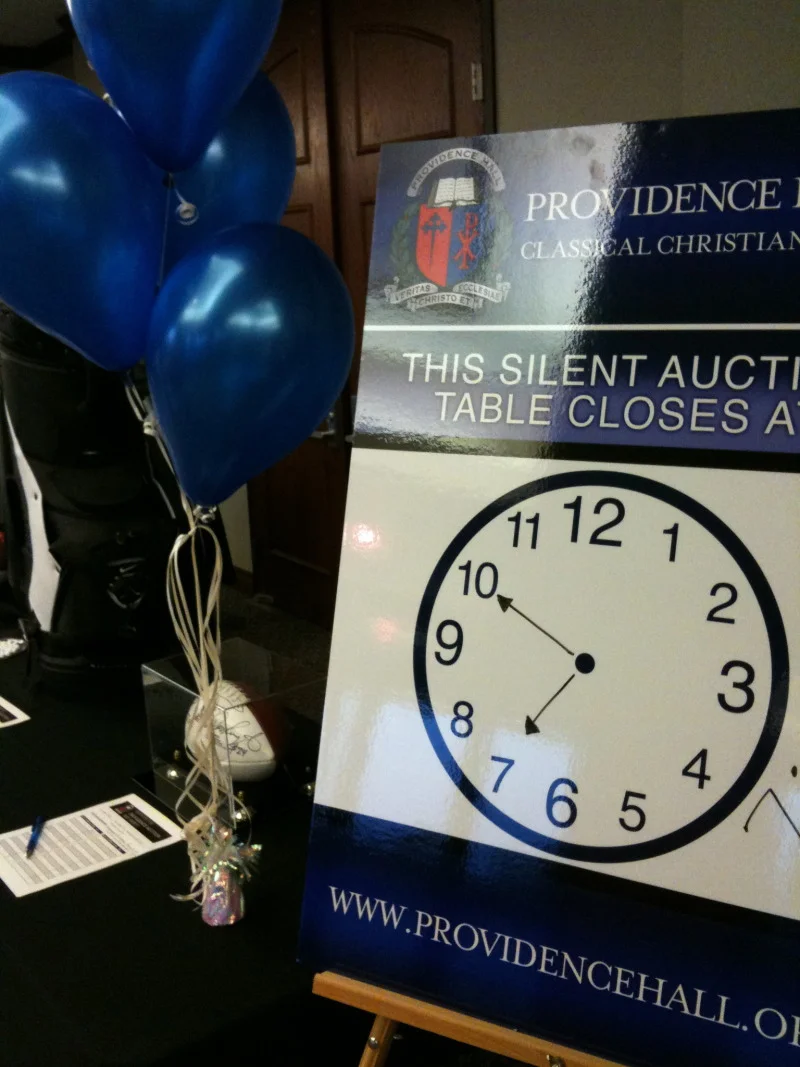 Silent Auction Signage