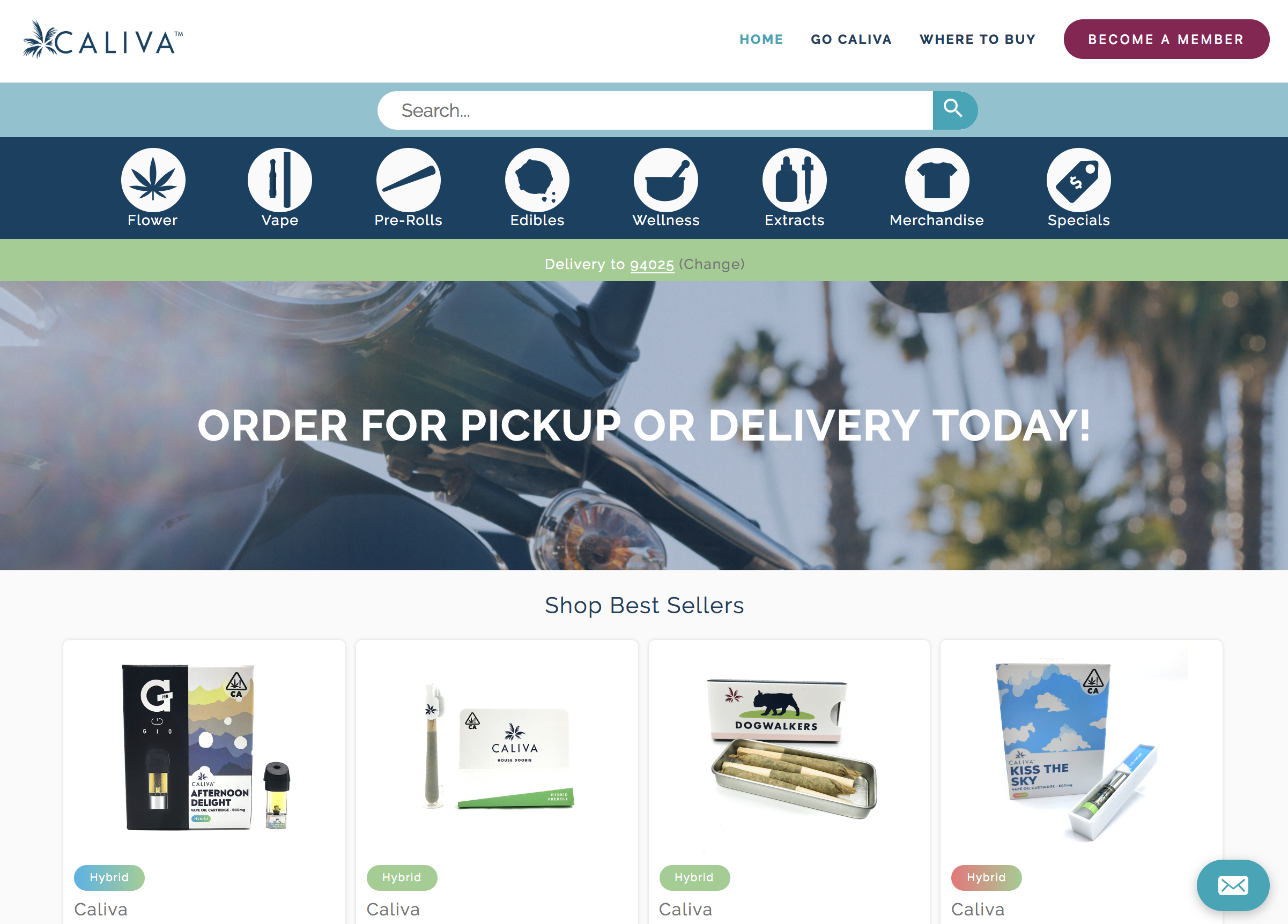 Caliva Cannabis Delivery Expands North Into South San Francisco | Caliva