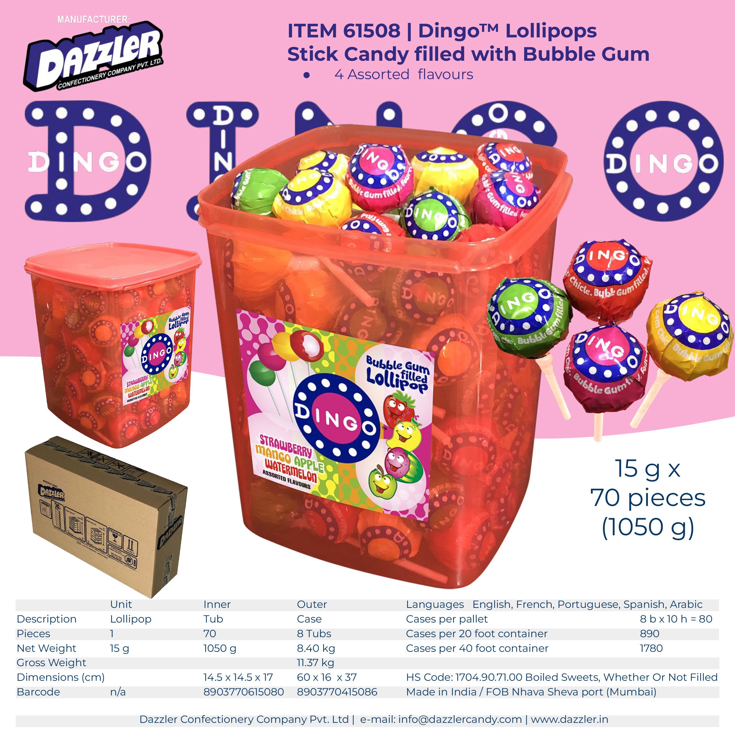 Products — Dazzler Confectionery