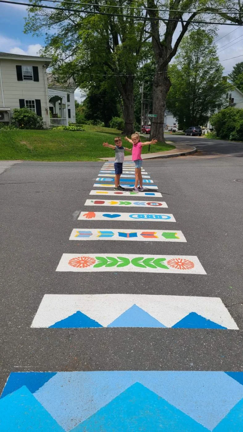 Falls Village Art Crosswalk — RIKA LASER
