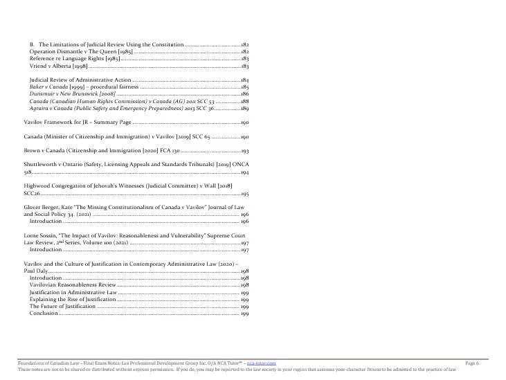 NCA Tutor™ - New - Foundations of Canadian Law Notes - Instant Digital ...