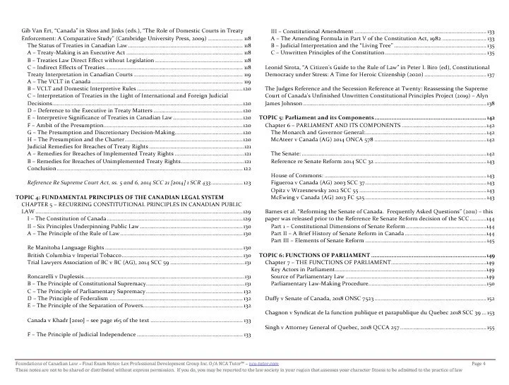 NCA Tutor™ - Foundations of Canadian Law Notes - Instant Digital ...