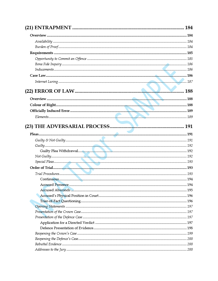 NCA Tutor™ - Criminal Law and Procedure - 2nd Edition Instant Digital ...