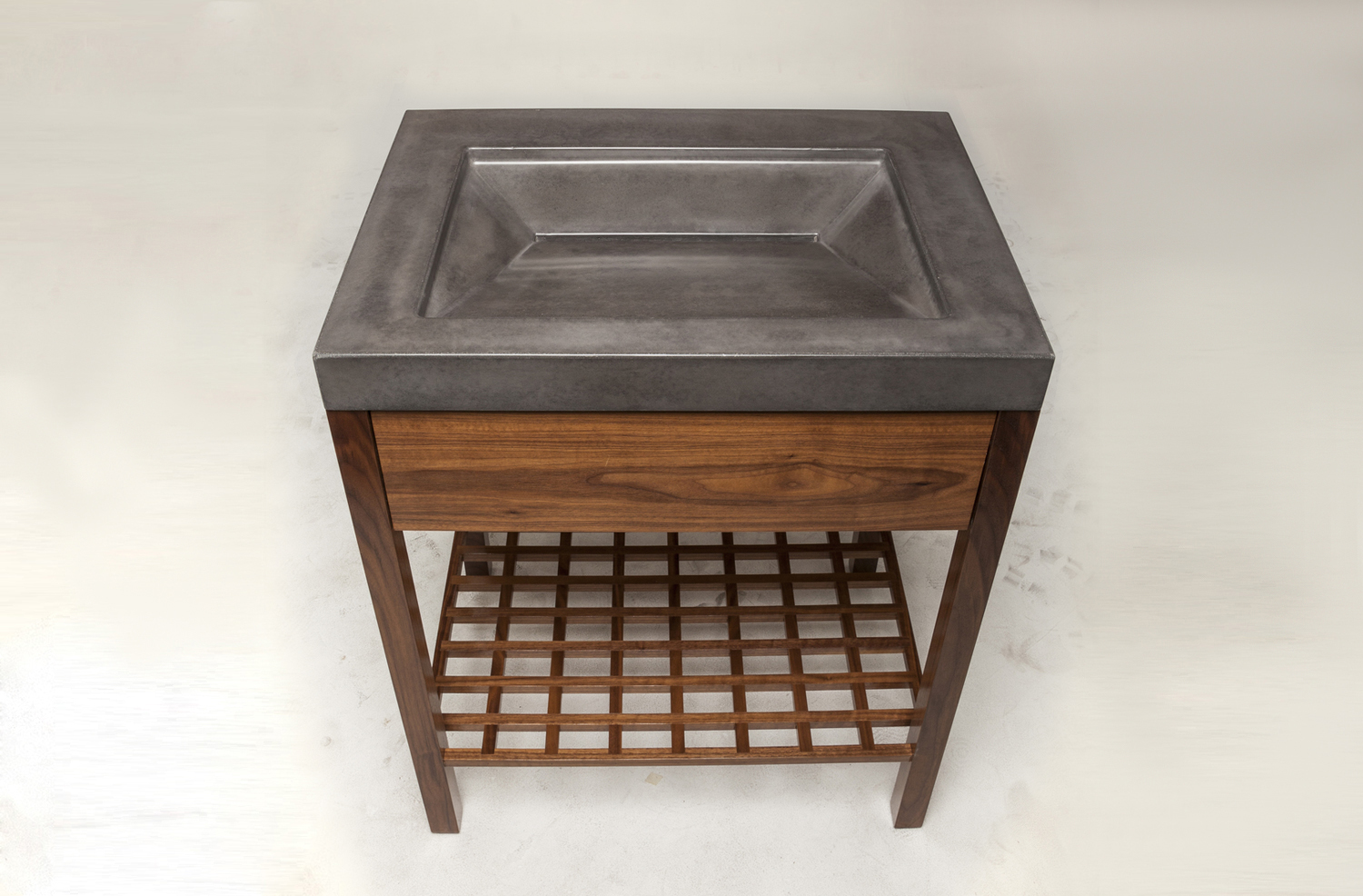 Concrete Sink - "Modern Ramp" Made to Order — Opusconcrete