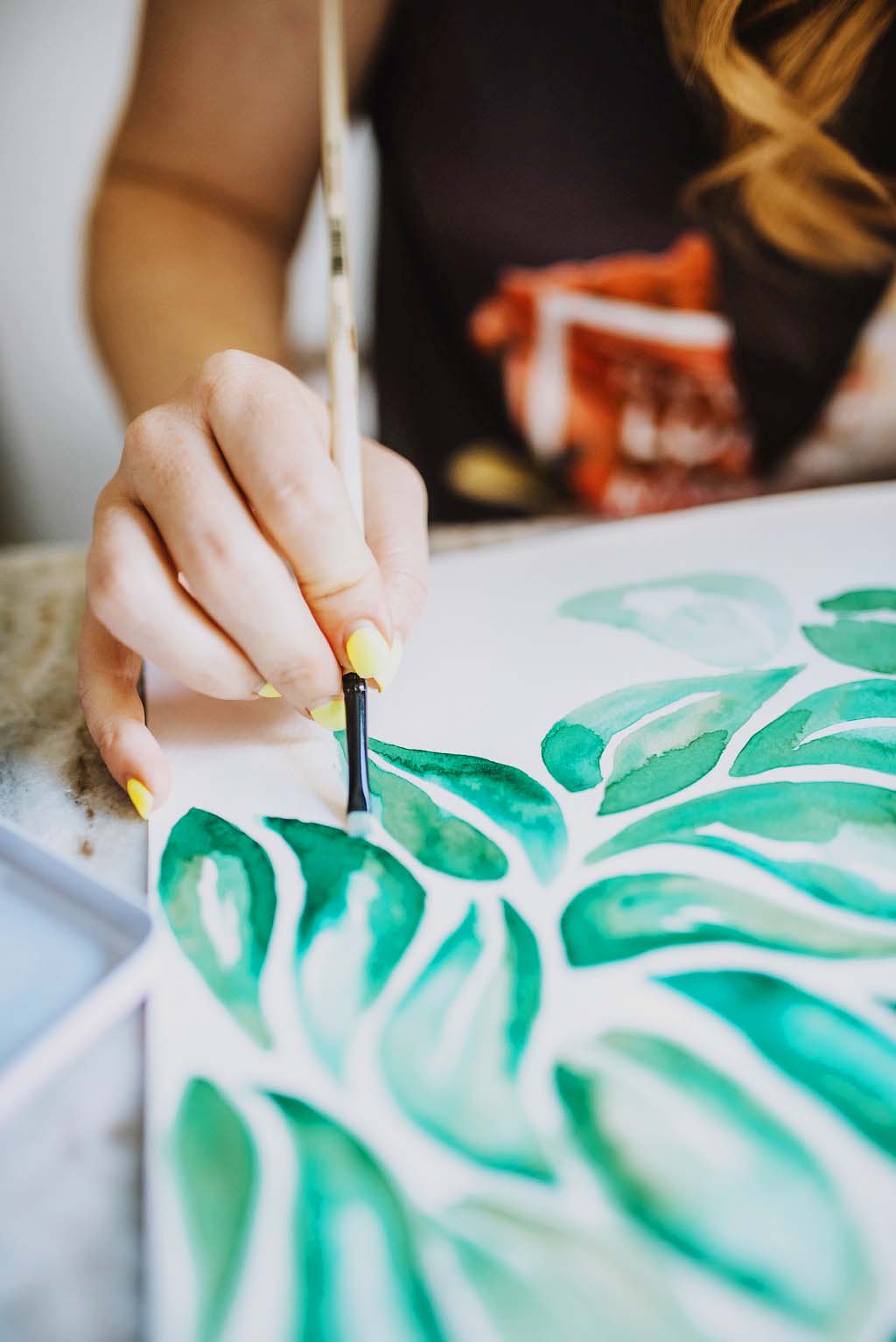 How to Design Your Own Fabric | Step by Step Watercolor Fabric Design ...