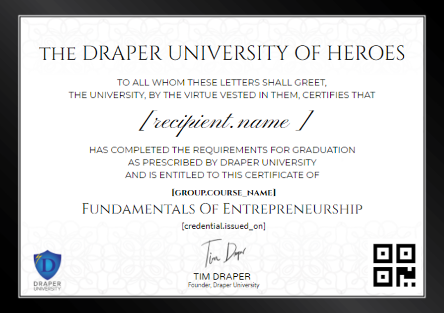 Fundamentals of Entrepreneurship