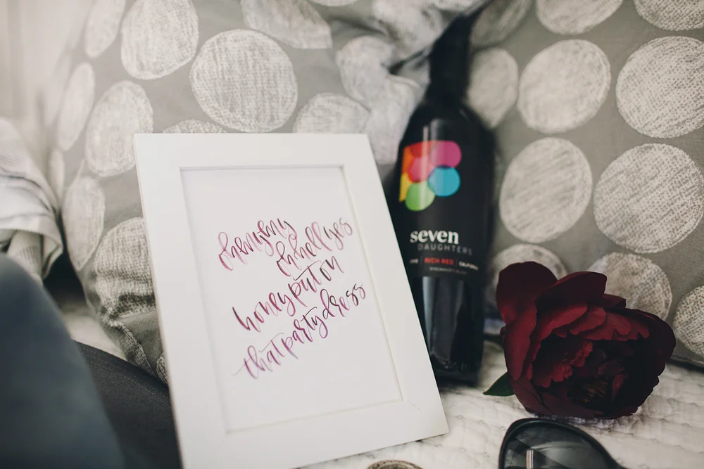 Girls Night Calligraphy Printable — Lauren Saylor Interiors + Design ...