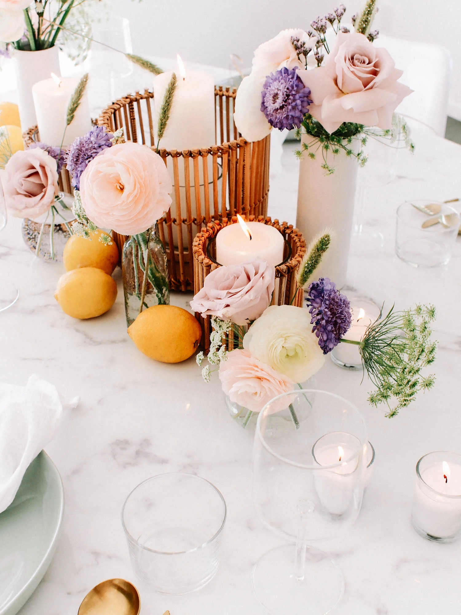 Citrus + Summer Florals | Creative Tabletop Ideas — Lauren Saylor ...