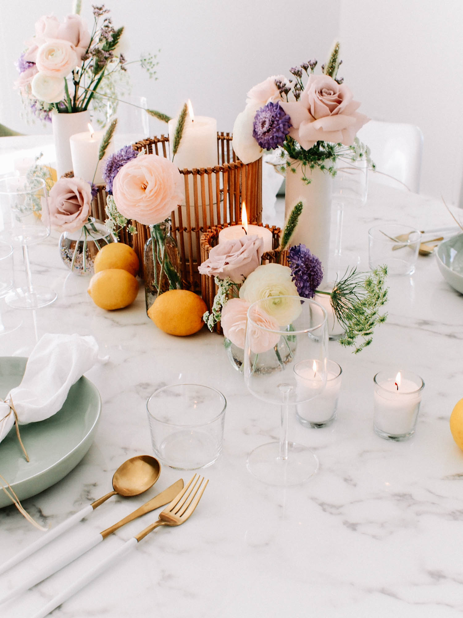 Citrus + Summer Florals | Creative Tabletop Ideas — Lauren Saylor ...