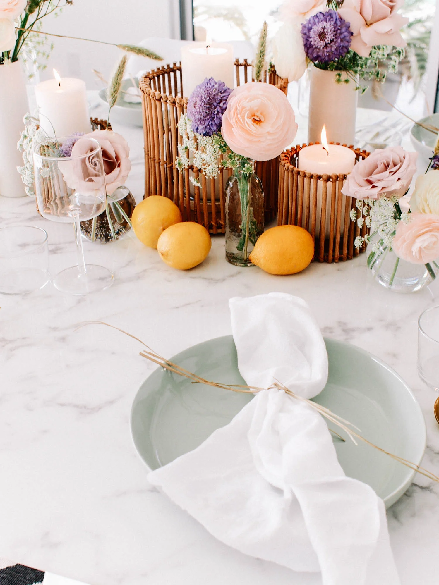 Citrus + Summer Florals | Creative Tabletop Ideas — Lauren Saylor ...