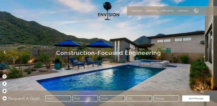 Website Design for Pool Builders