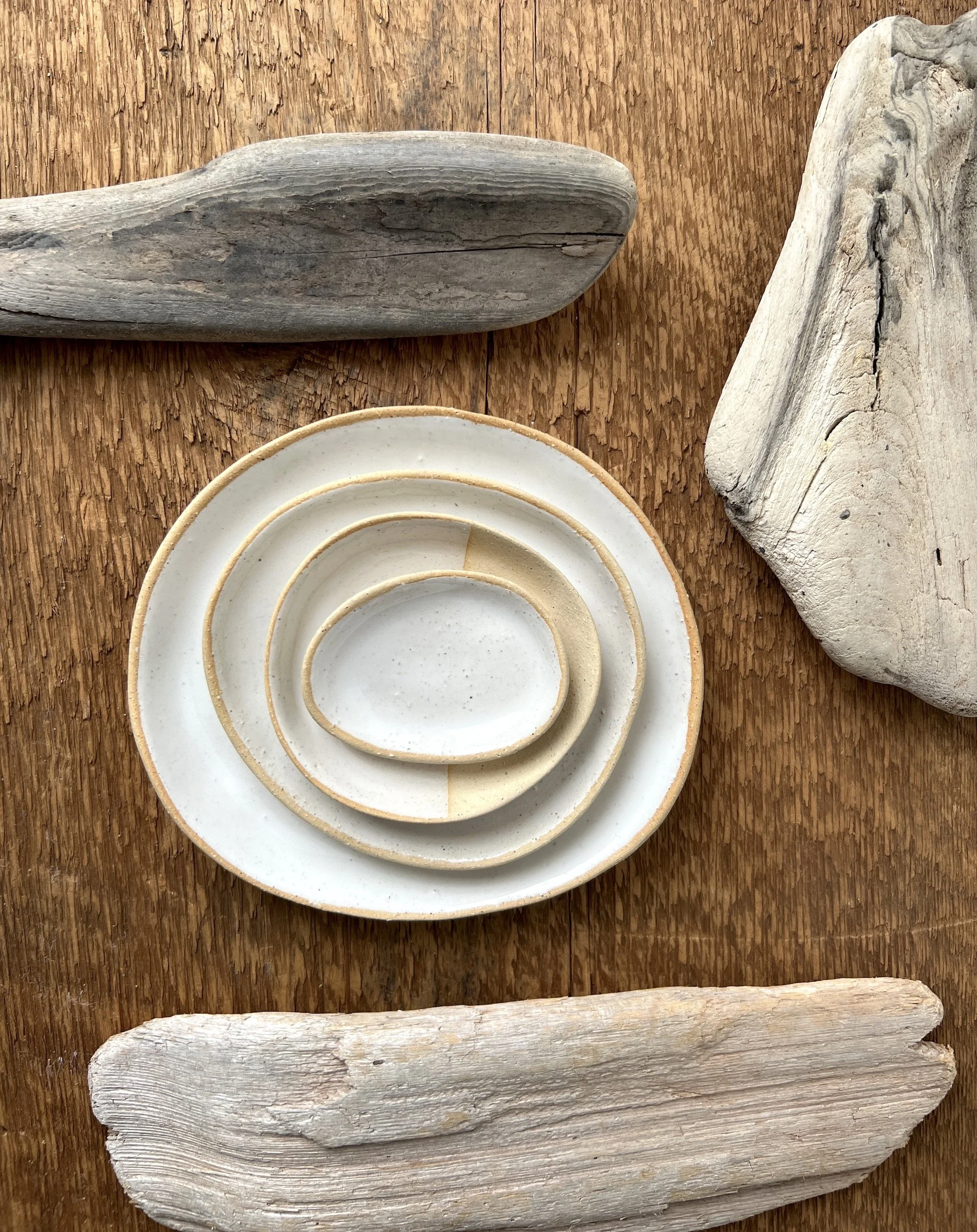 white texture slab + incense cairn — katie bramlage | ceramic artist