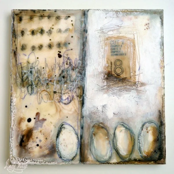 In love with wax — Laly Mille Mixed Media Art