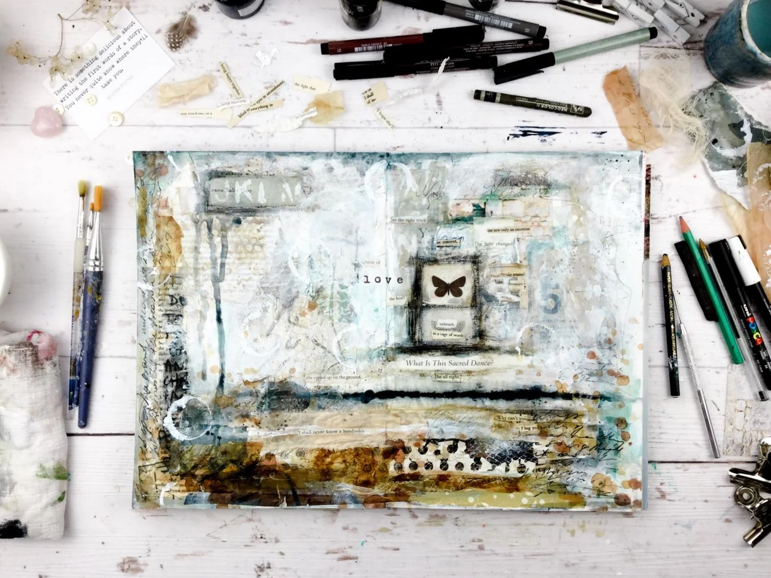 Handmade Journal — Laly Mille Mixed Media Art