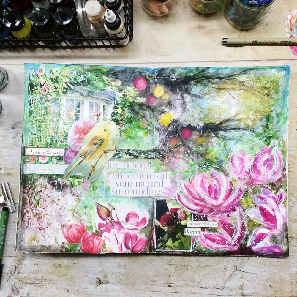 Open your Art Journal — Laly Mille Mixed Media Art