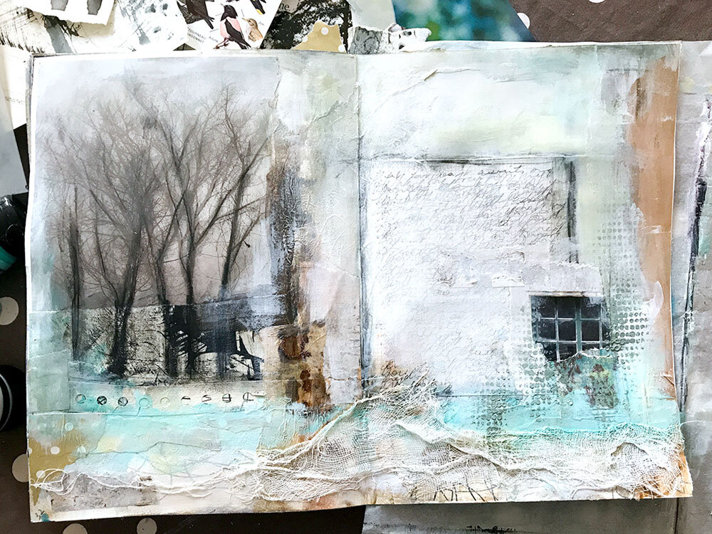 Emotions Rising & Falling — Laly Mille Mixed Media Art