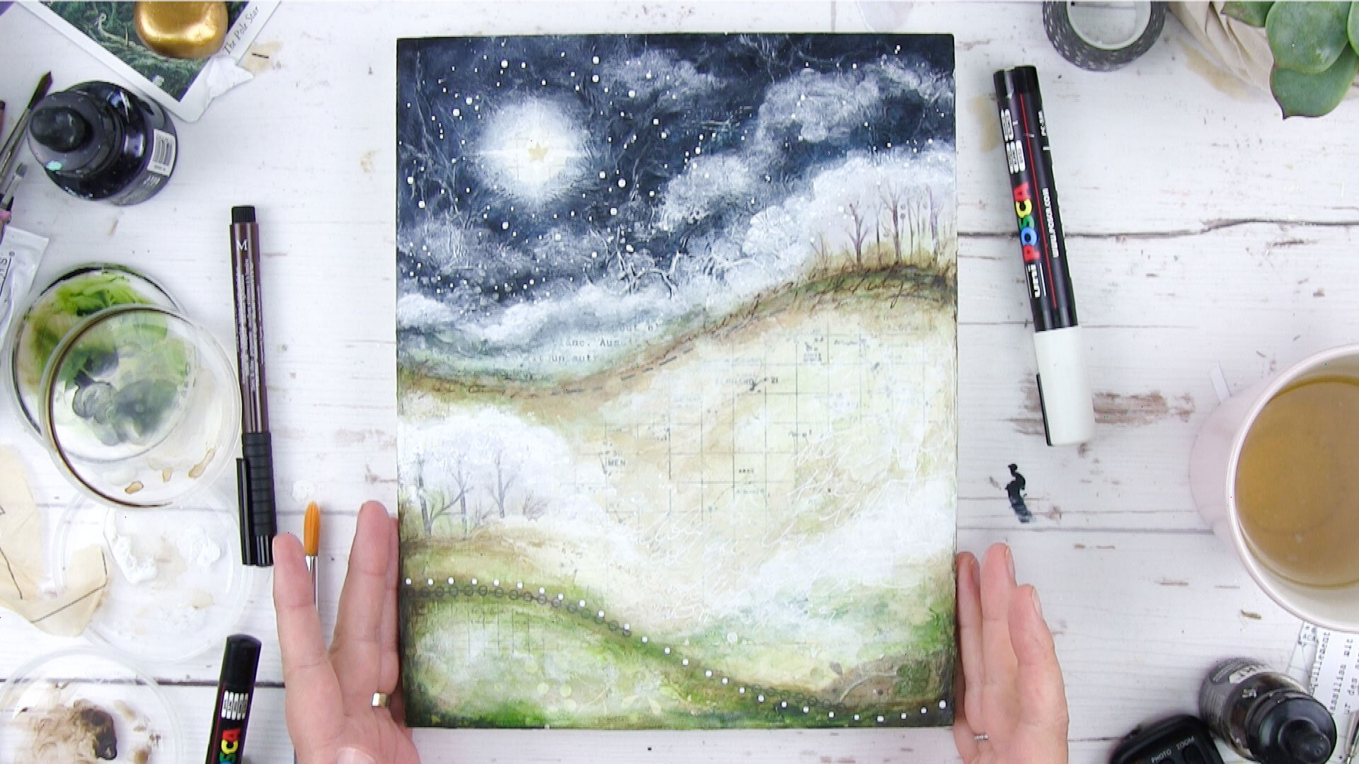 Your True North Star — Laly Mille Mixed Media Art