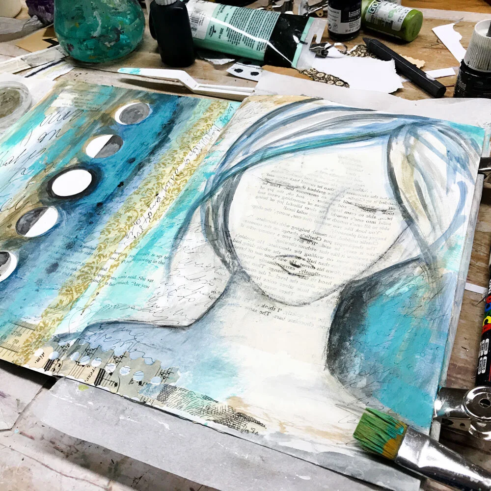 In the Chrysalis — Laly Mille Mixed Media Art