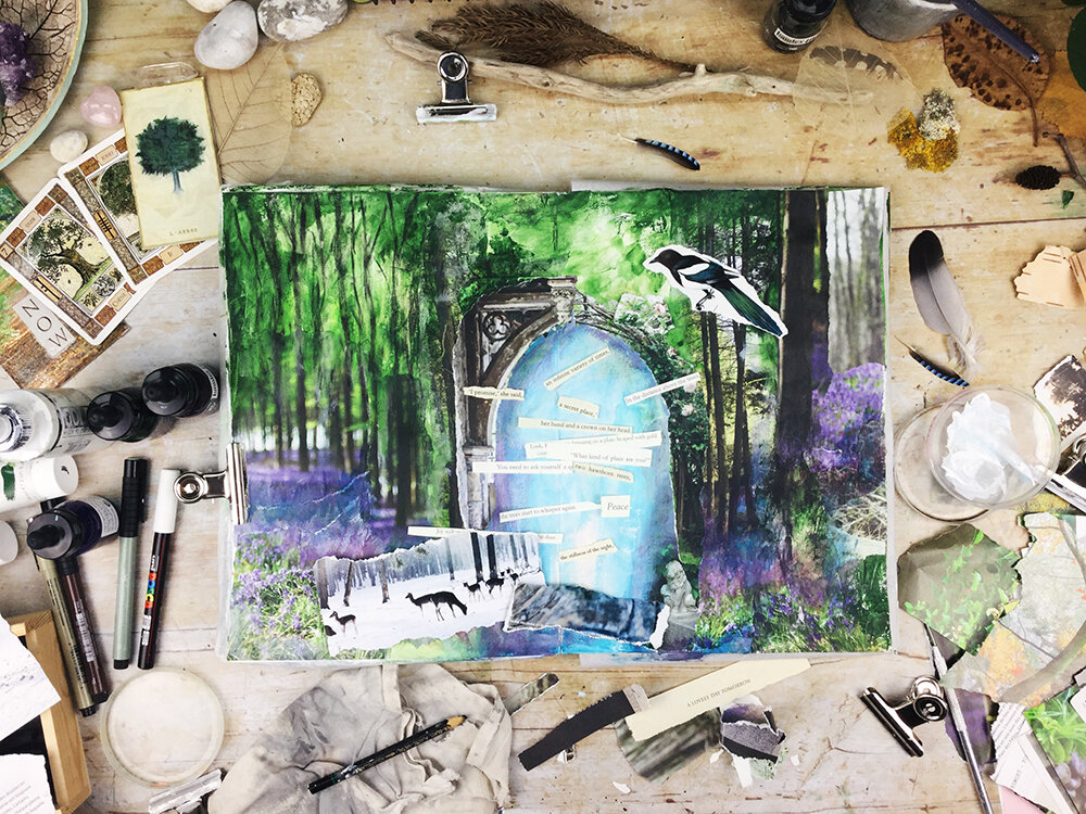 The Enchanted Forest — Laly Mille Mixed Media Art