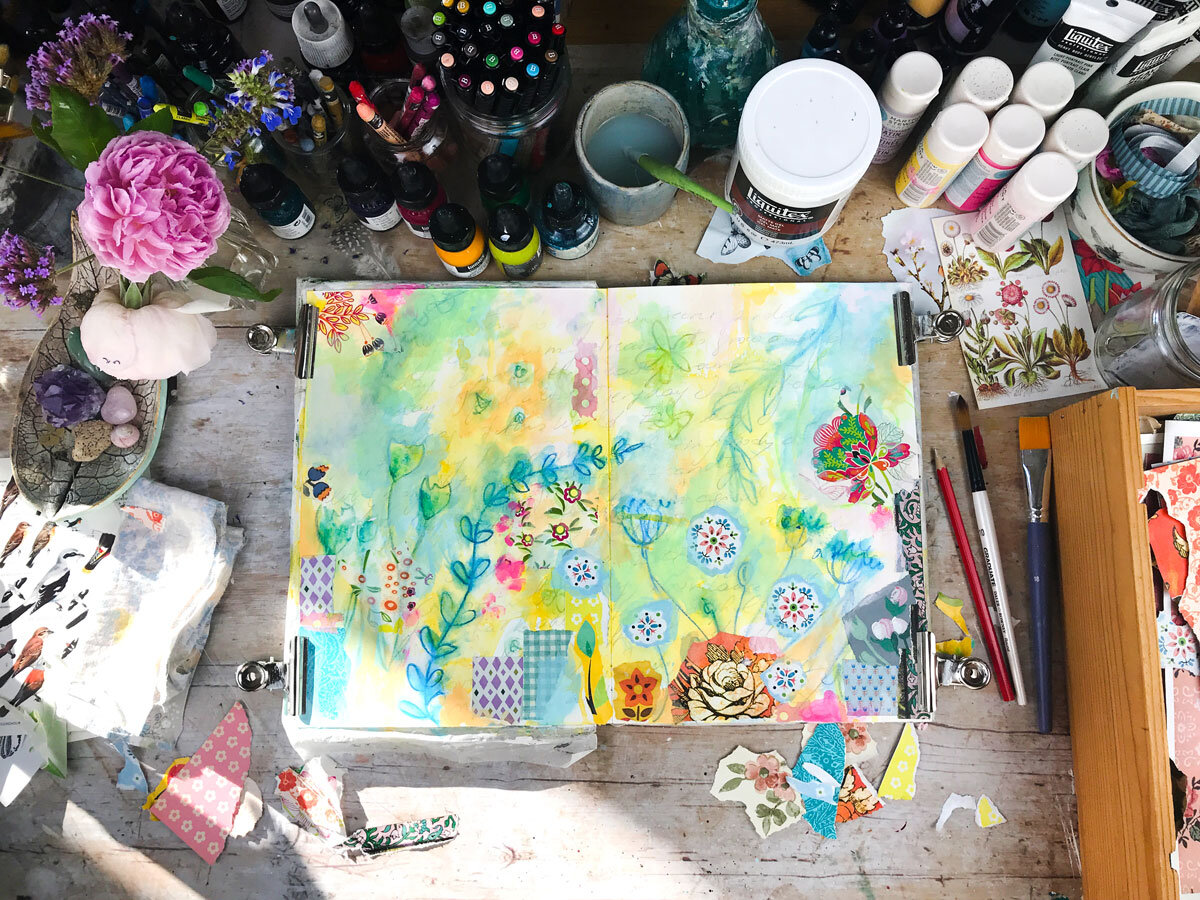 Art Journal Journeys — Laly Mille Mixed Media Art