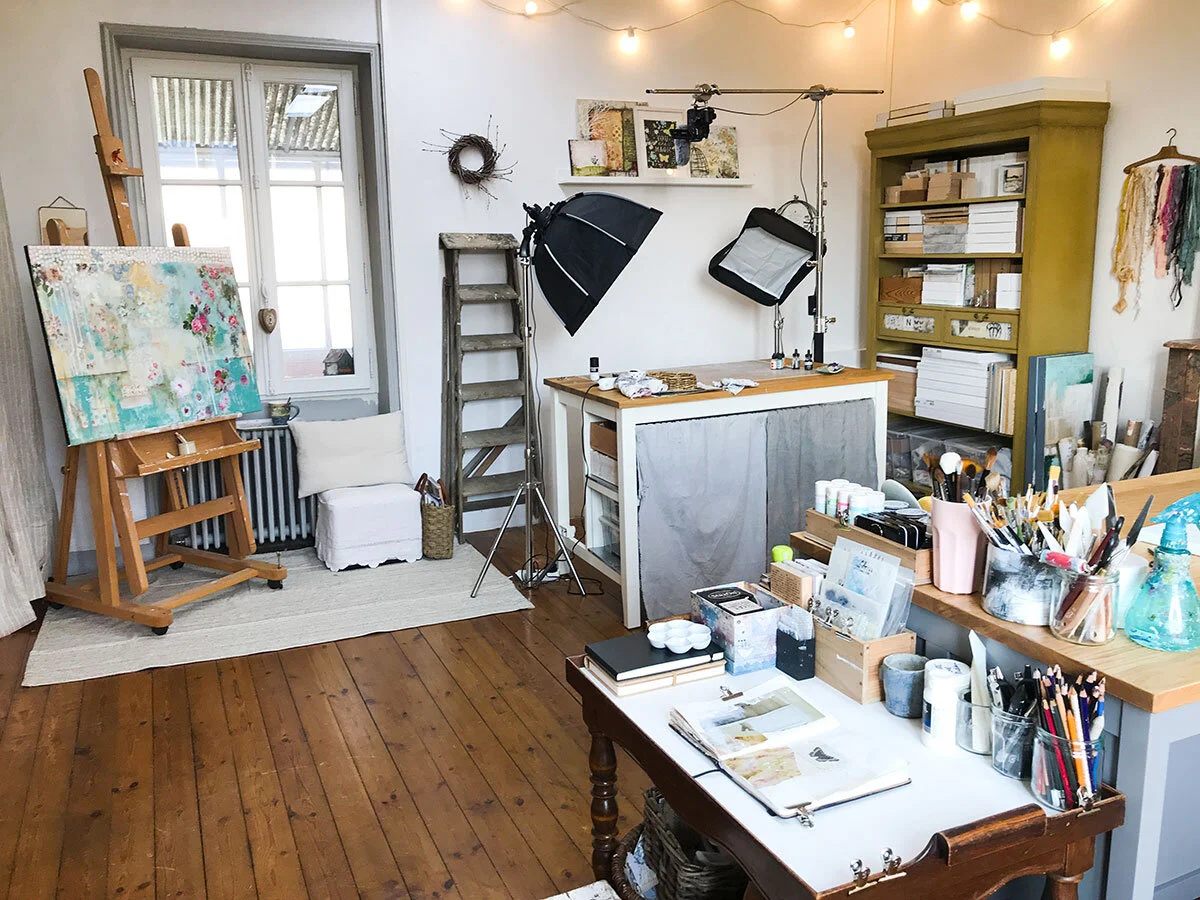 Art Studio Makeover! — Laly Mille Mixed Media Art