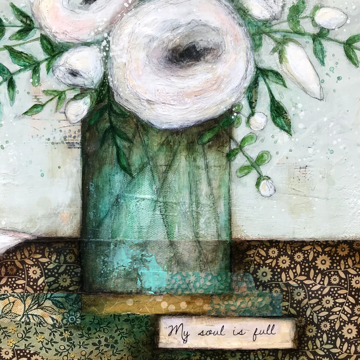 Inflorescence — Laly Mille Mixed Media Art