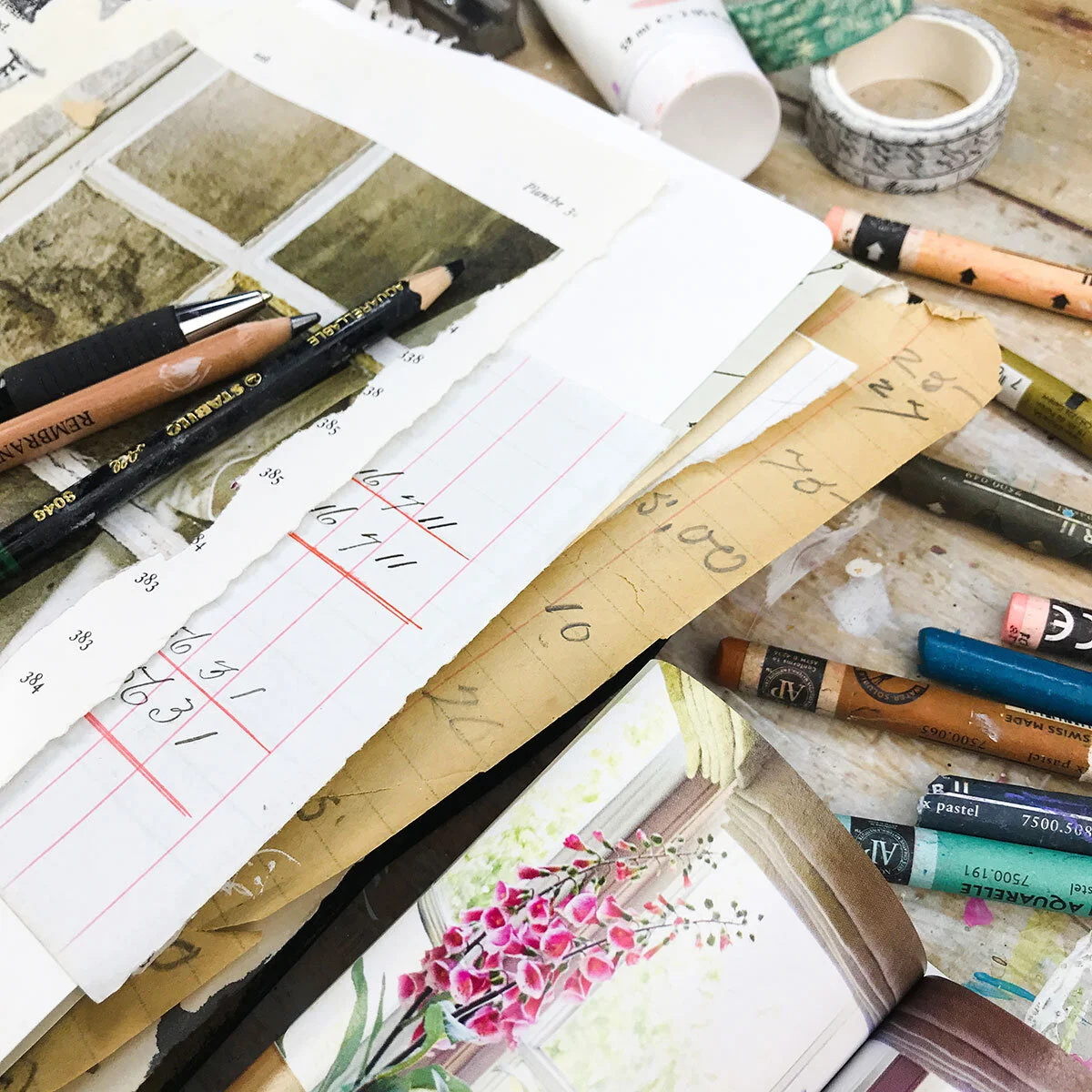 Art Journaling travel kit — Laly Mille Mixed Media Art