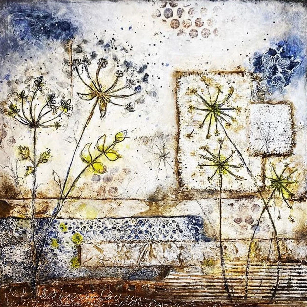 Student Blooms! — Laly Mille Mixed Media Art