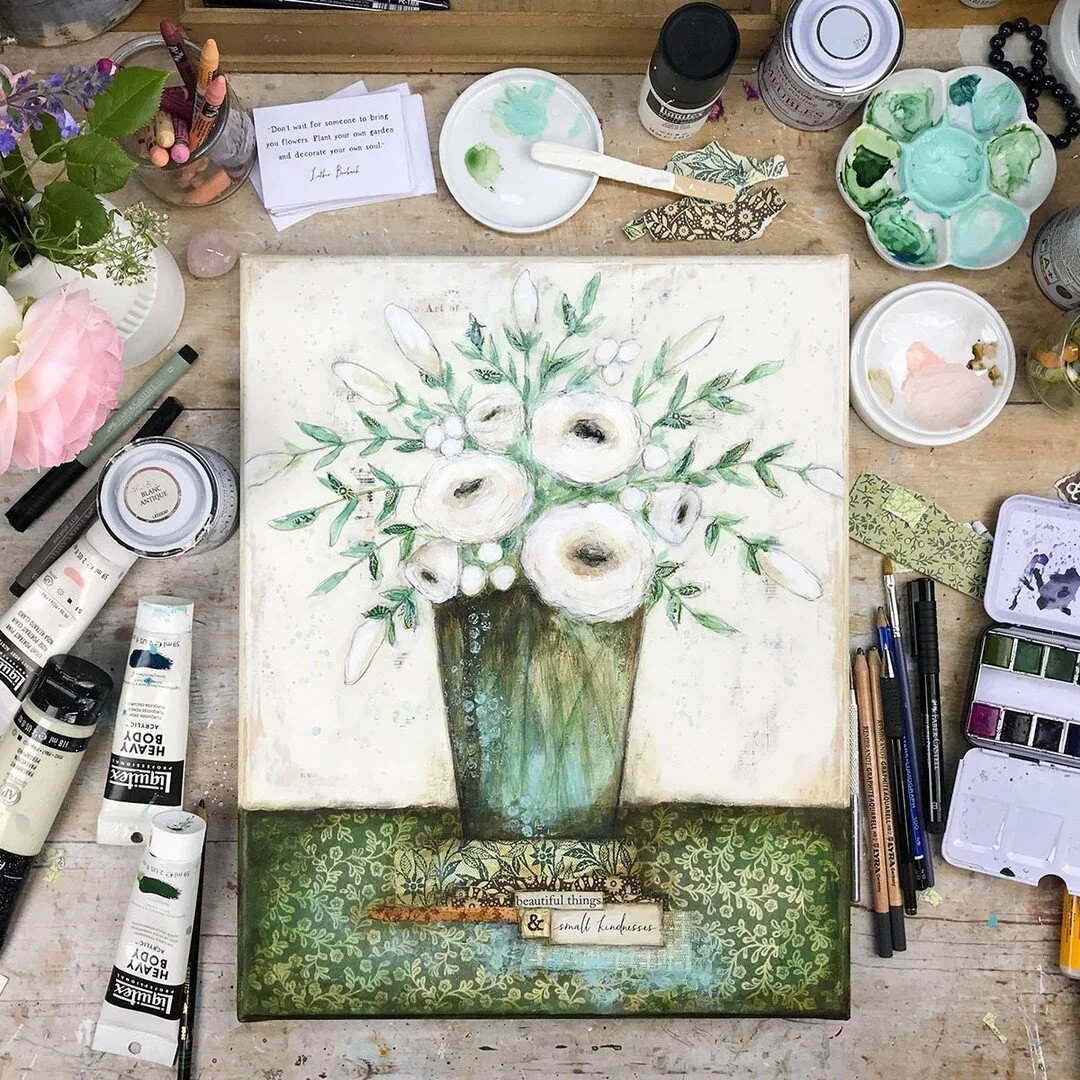 Encaustic Set Up — Laly Mille Mixed Media Art