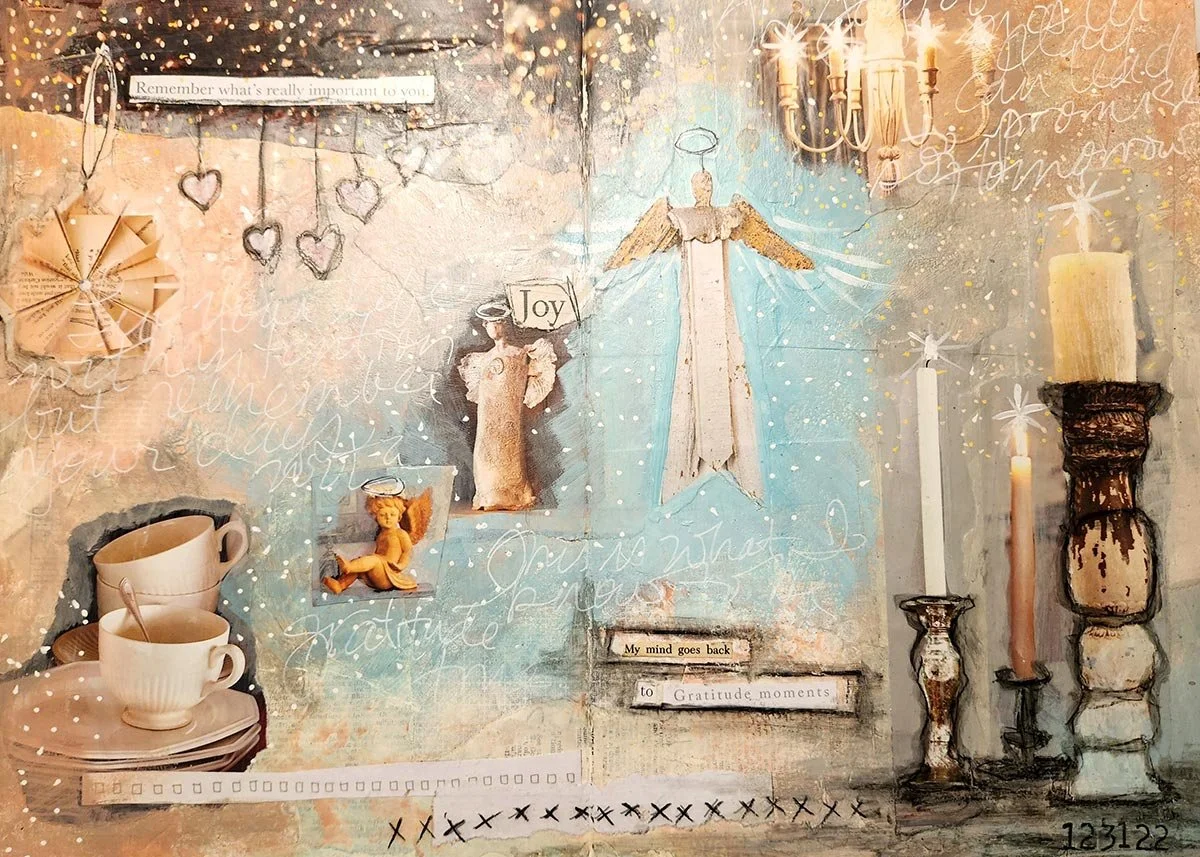 Pages from my students — Laly Mille Mixed Media Art