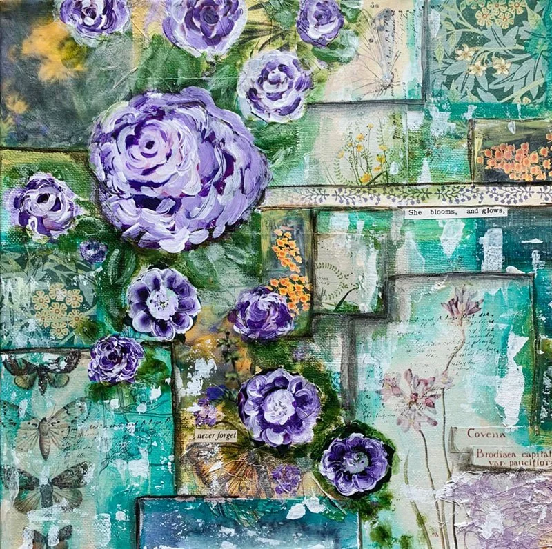 Blooms from the students! — Laly Mille Mixed Media Art