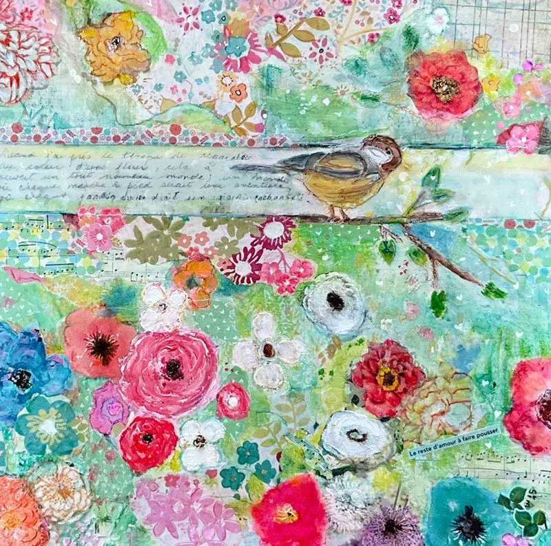 Blooms from the students! — Laly Mille Mixed Media Art