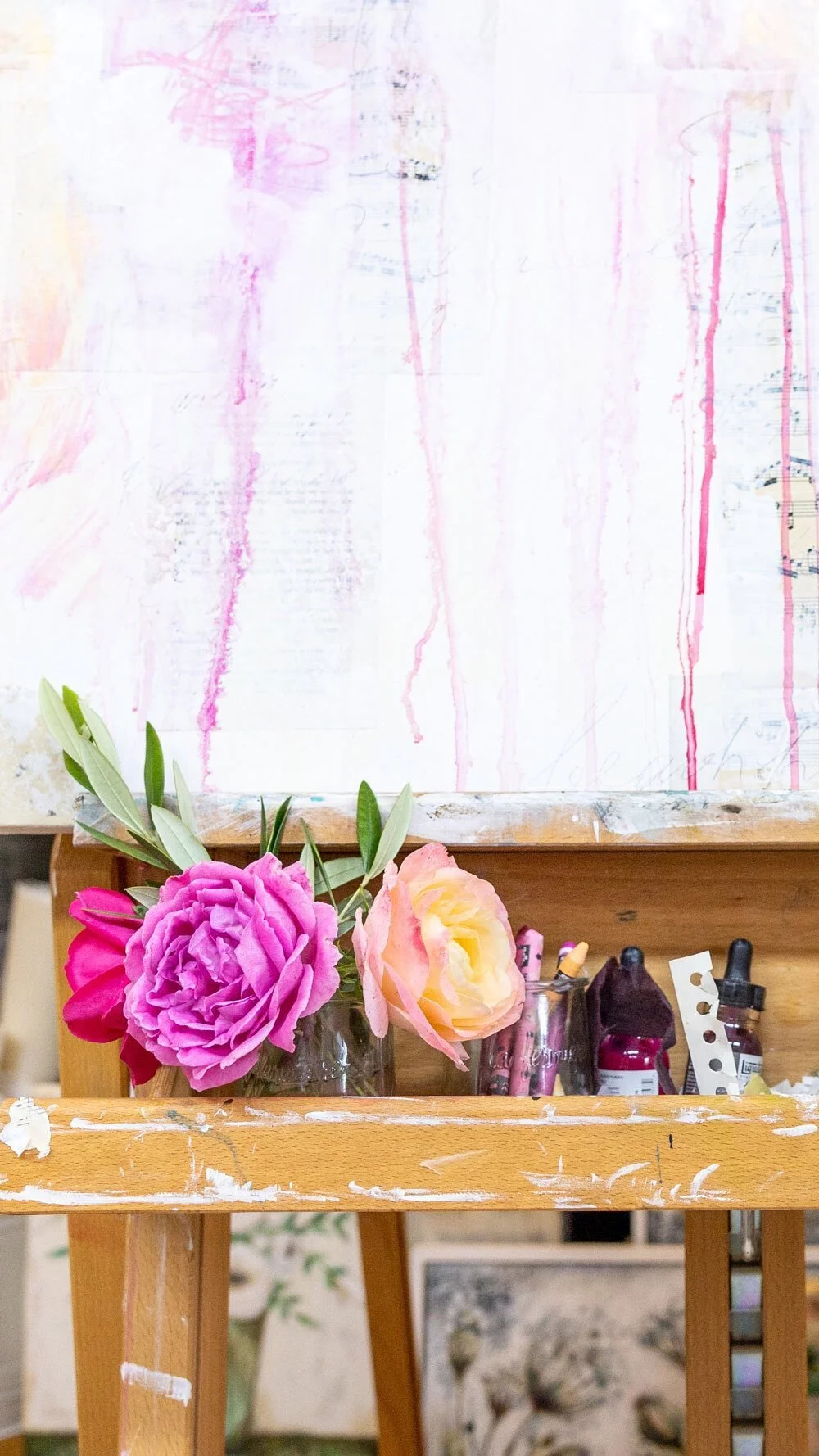 Flower Flow — Laly Mille Mixed Media Art