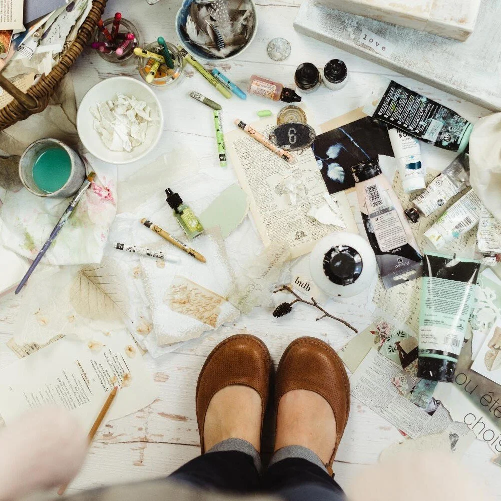 Little Book of Whispers Online Art Class — Laly Mille Mixed Media Art