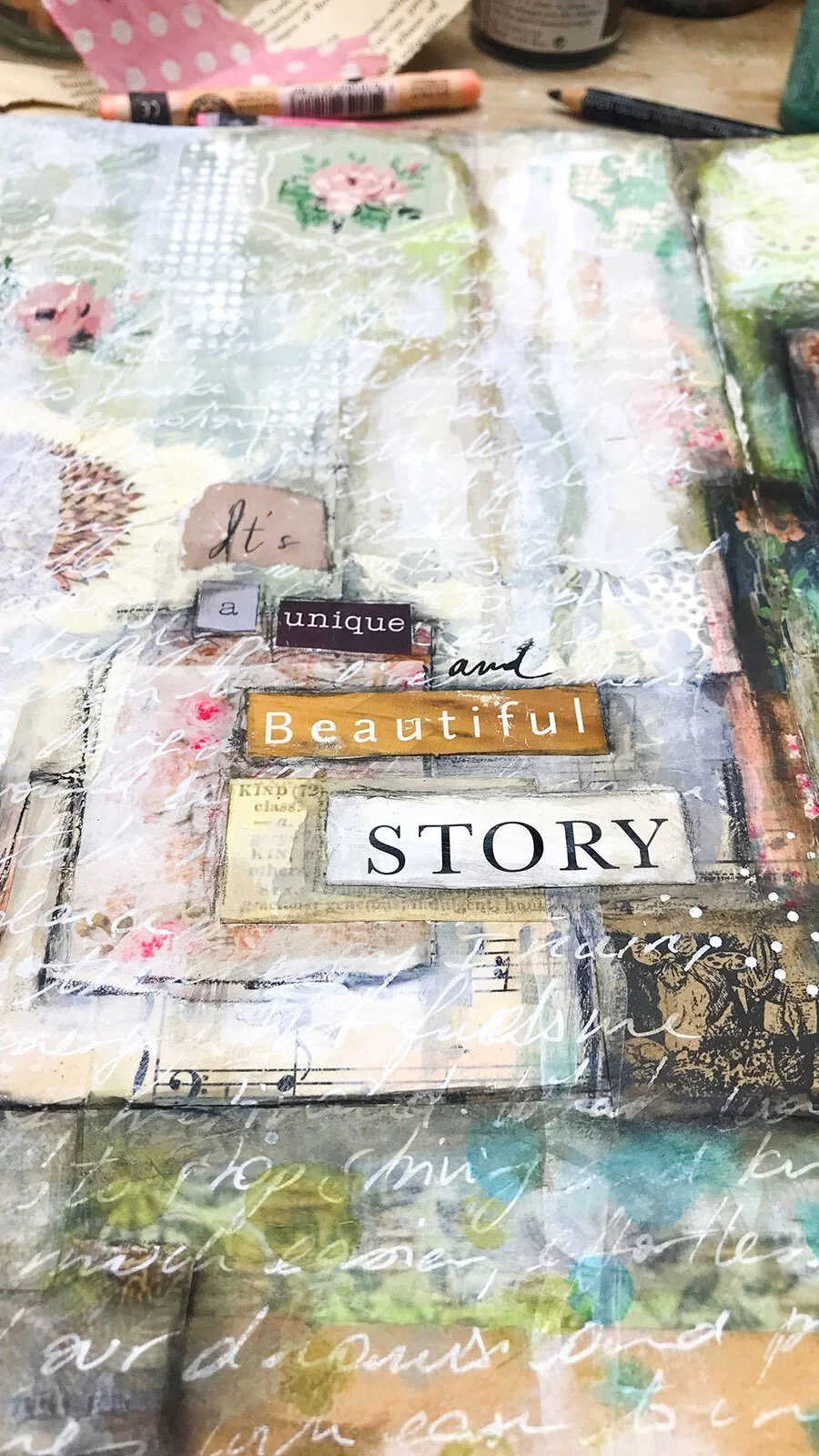 Handmade Journal — Laly Mille Mixed Media Art