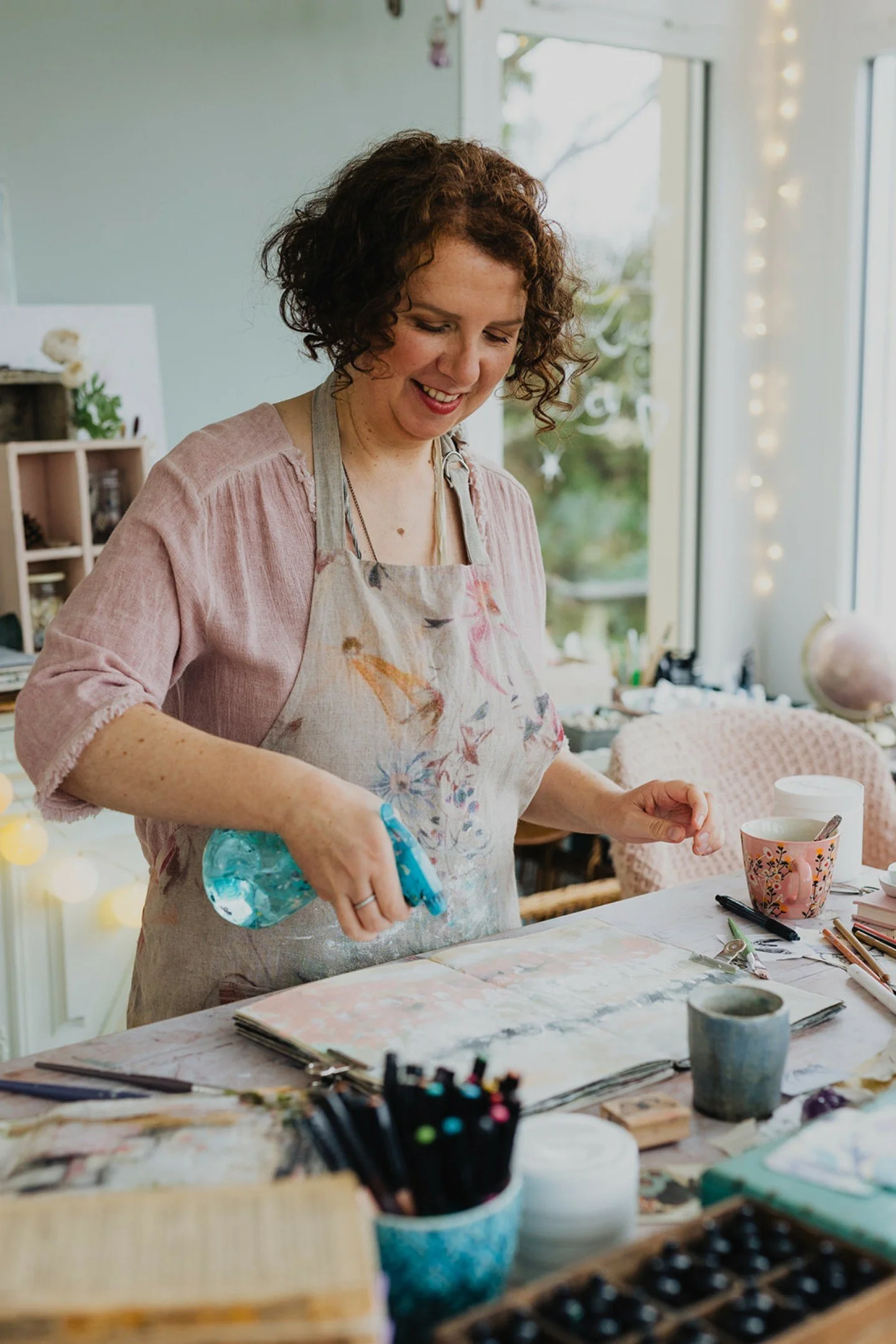 Layers, Light & White — Laly Mille Mixed Media Art