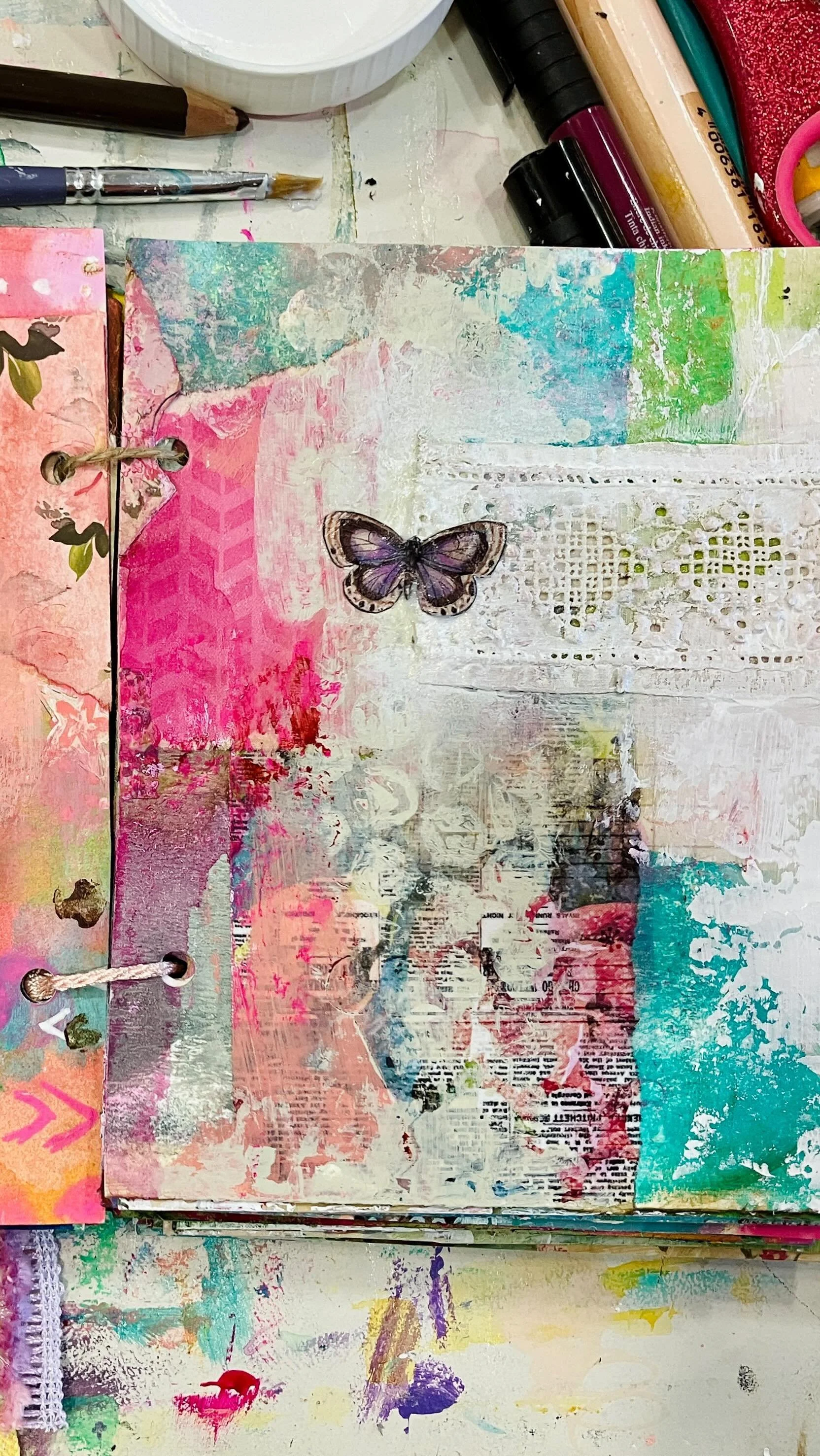 How to make an art journal — Laly Mille Mixed Media Art