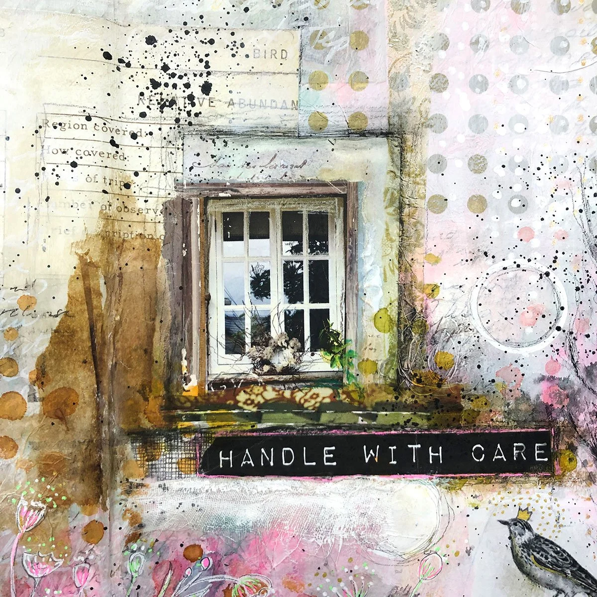 a window into my soul — Laly Mille Mixed Media Art