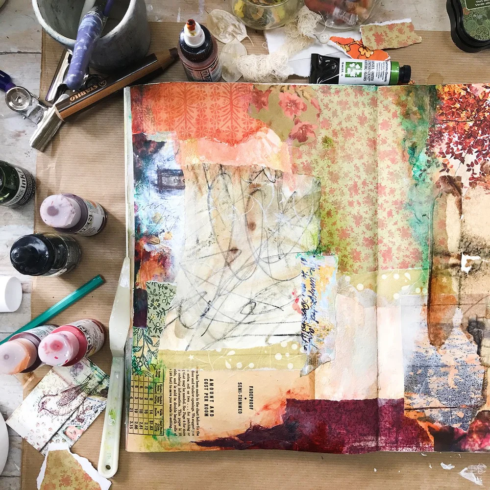Inviting Autumn — Laly Mille Mixed Media Art