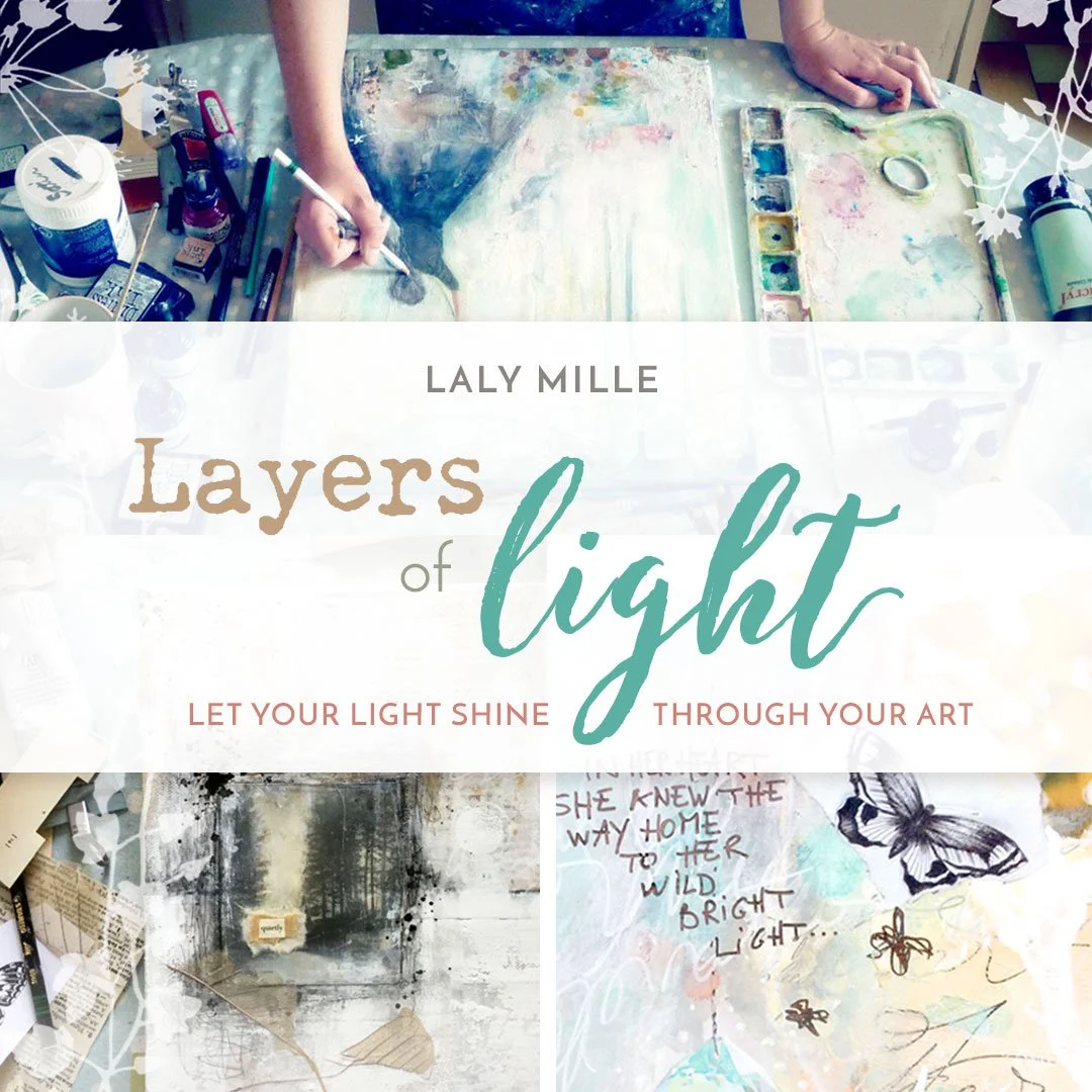 Layers of light - Online Painting Class — Laly Mille Mixed Media Art